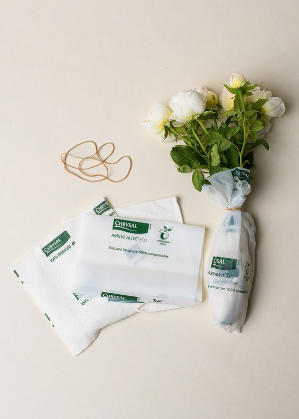 Compostable Eco-Friendly Fresh Flower Hydration Wrap Set - Menagerie ...